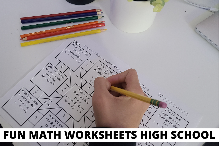 Fun Math Worksheets High School Students Will Love and Actually Learn ...